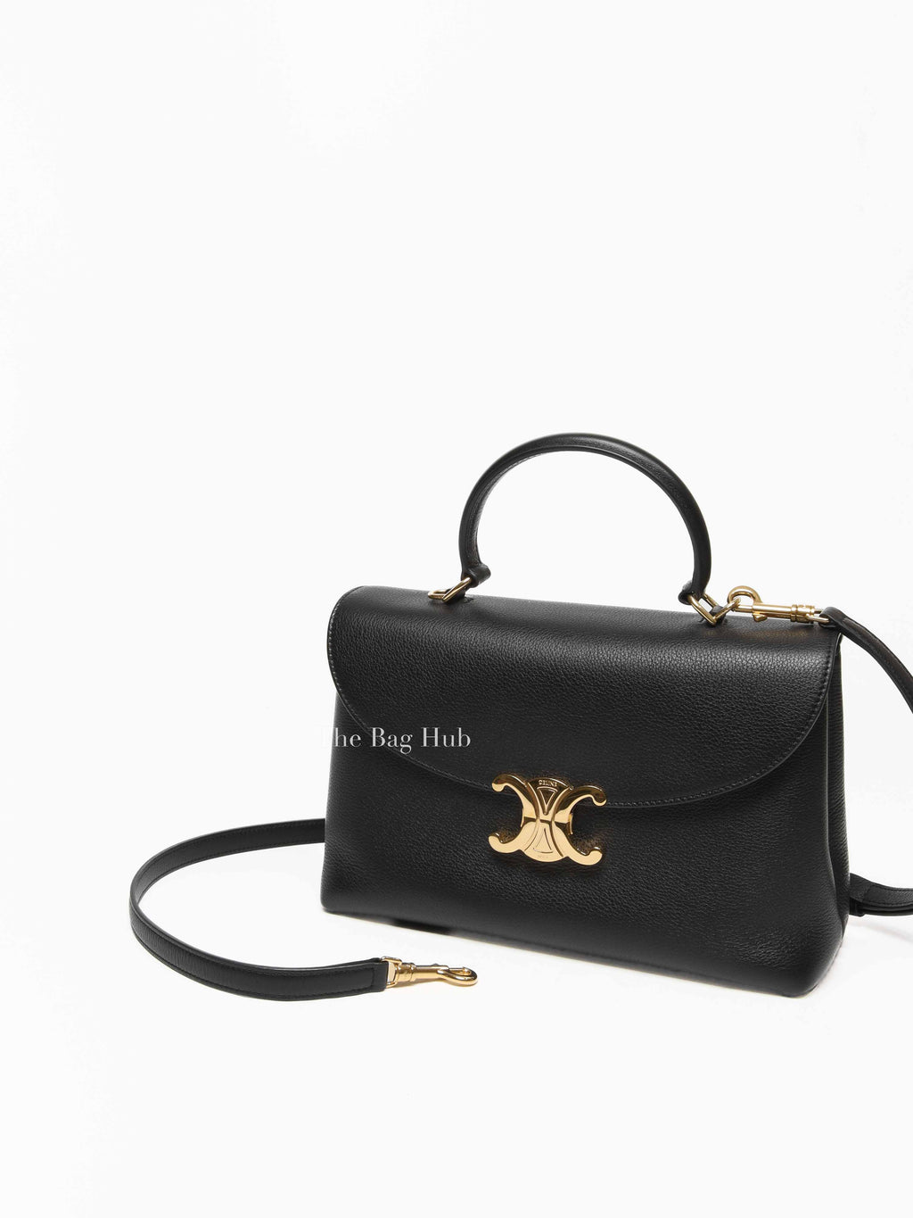 Celine Black Supple Calfskin Nino Medium Bag