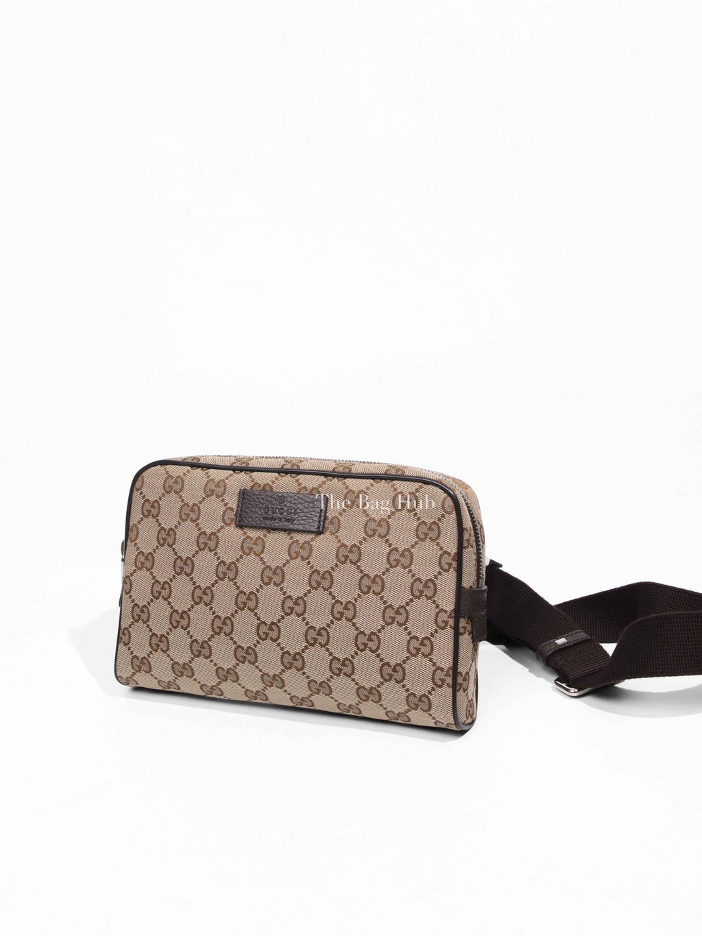 Gucci Brown Monogram Canvas Belt Bag