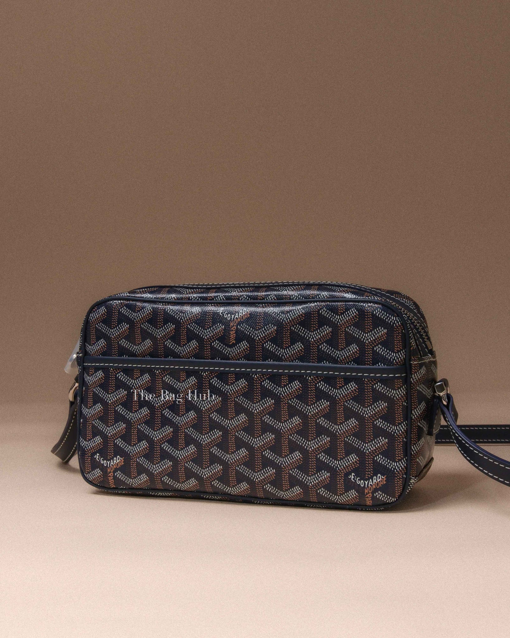 Goyard Bleu Marine Canvas Cap Vert PM Bag
